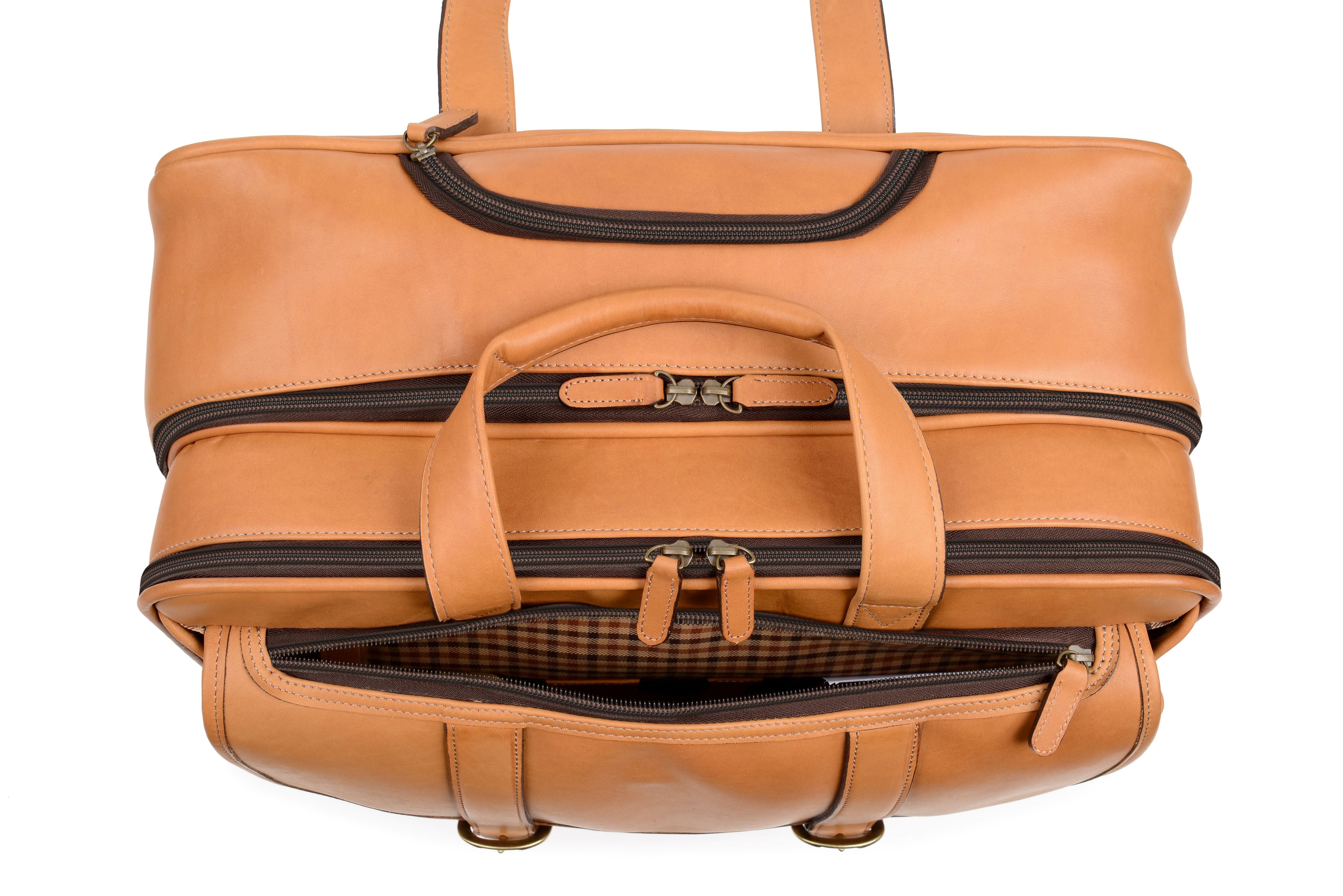 The Kenton - Full Grain Leather Travel Rolling Bag | Fits 15 The Kenton - Full Grain Leather Travel Rolling Bag | Fits 15