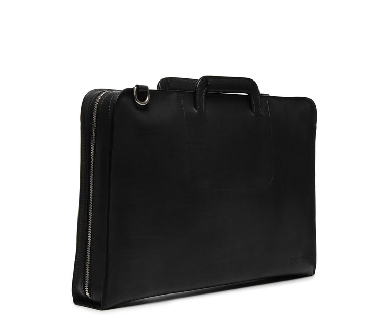 The Jackson By Korchmar - Full Grain Leather Zippered Briefcase