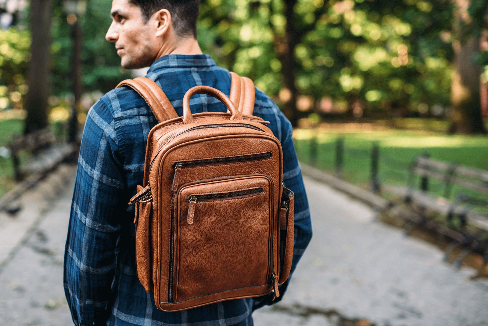 The Graham By Korchmar - Genuine Leather Commuter Backpack